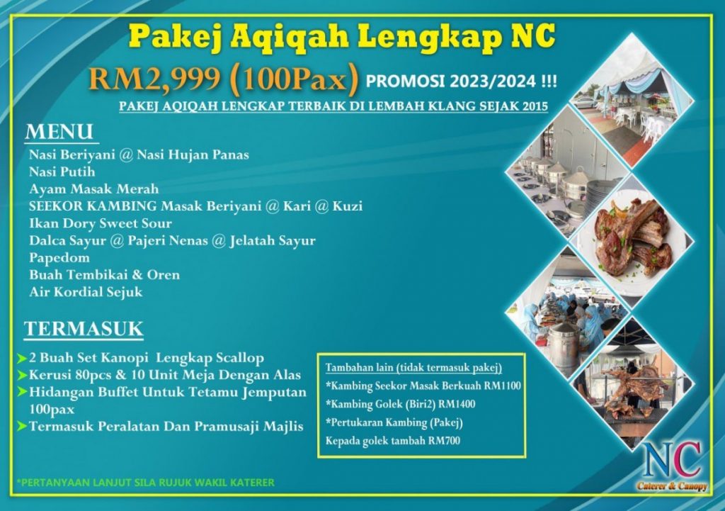 Pakej aqiqah murah | Katering majlis aqiqah lengkap