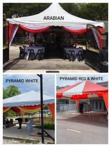 Sewa khemah kanopi murah dan kerusi meja