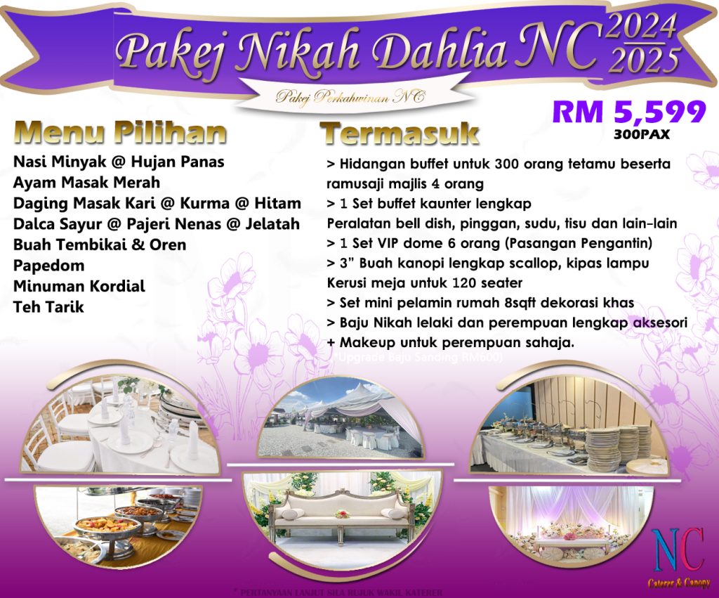 Pakej Nikah | NC Caterer & Canopy